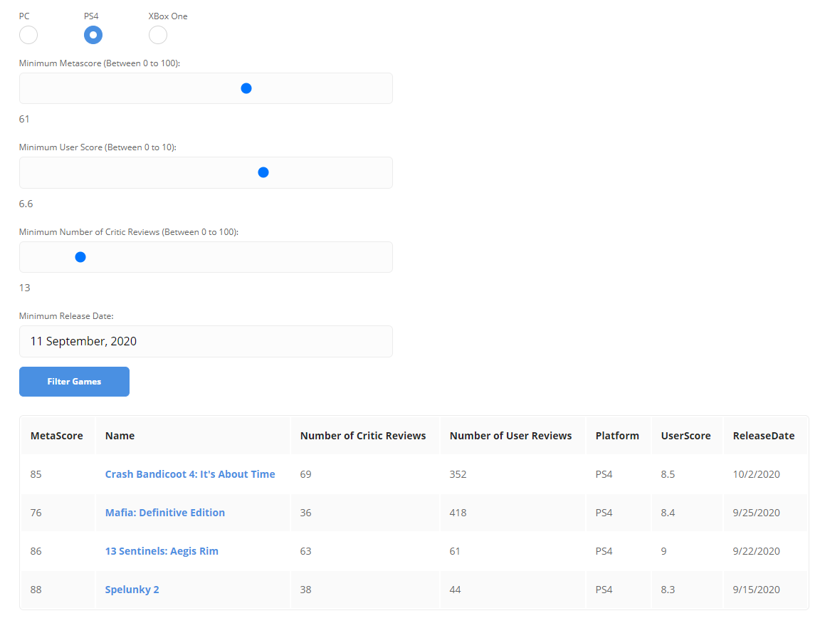 GitHub - berkarslan-cs/MetacriticScraper