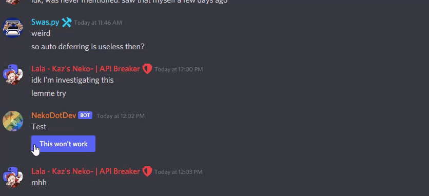 Client Won T Tell A User Anymore If An Interaction Fails · Issue 4141 · Discord Discord Api