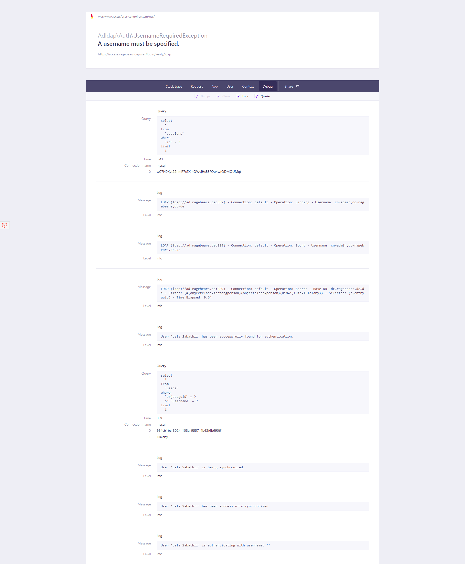 A username must be specified. · Issue #871 · Adldap2/Adldap2-Laravel · GitHub