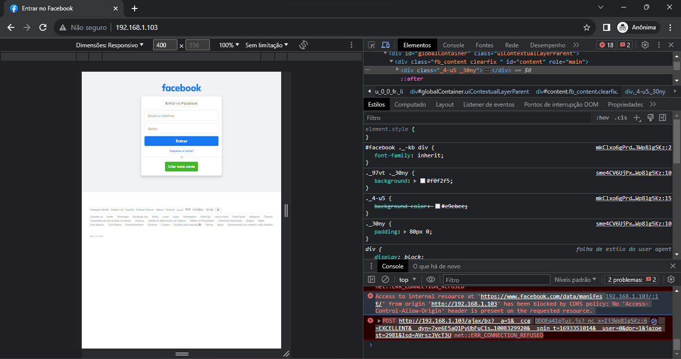Erro · Issue #15 · cassiano-dio/cibersecurity-desafio-phishing · GitHub