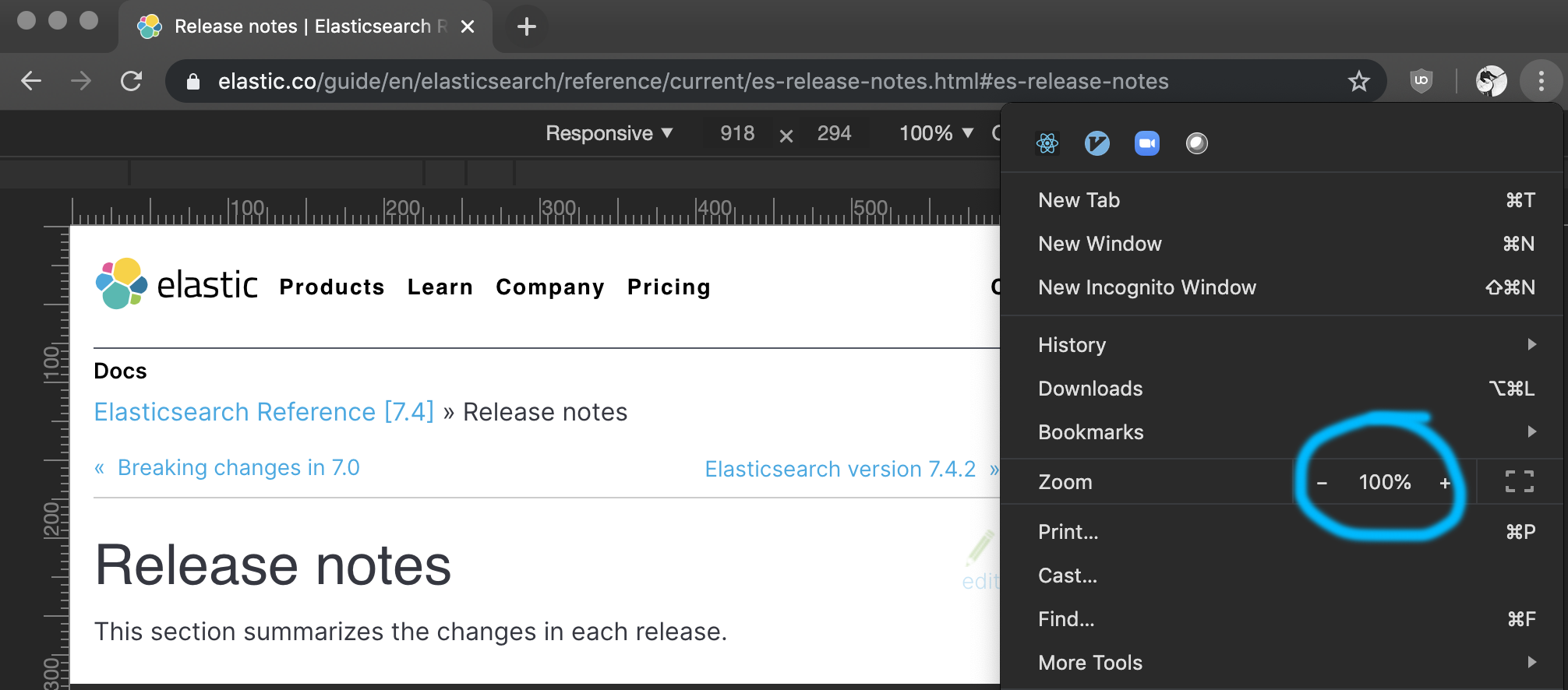 Mobile vs desktop seems reversed in Chrome? · Issue #1377 · elastic/docs · GitHub