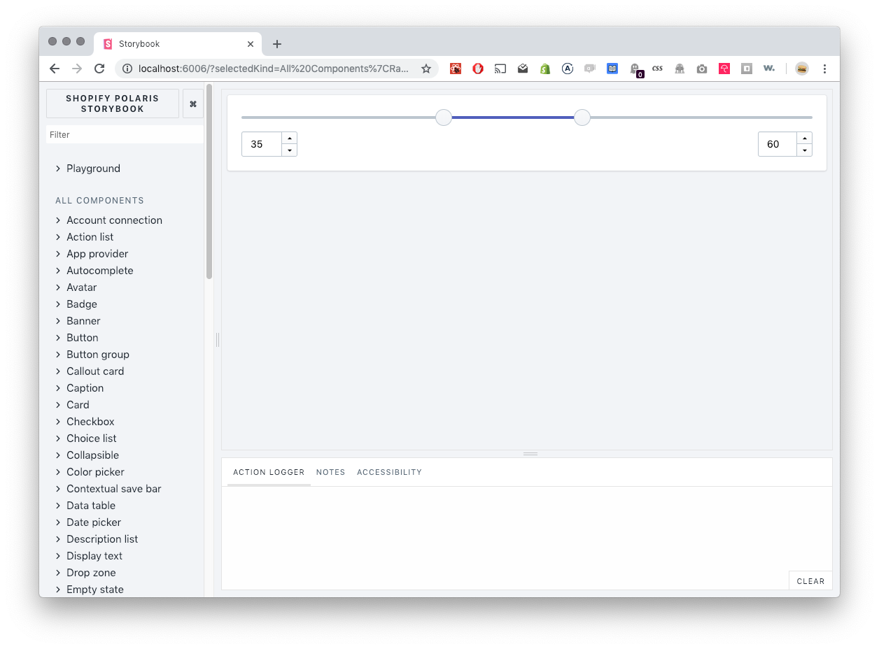 [RangeSlider] add a resize handler for track width and consolidate ...