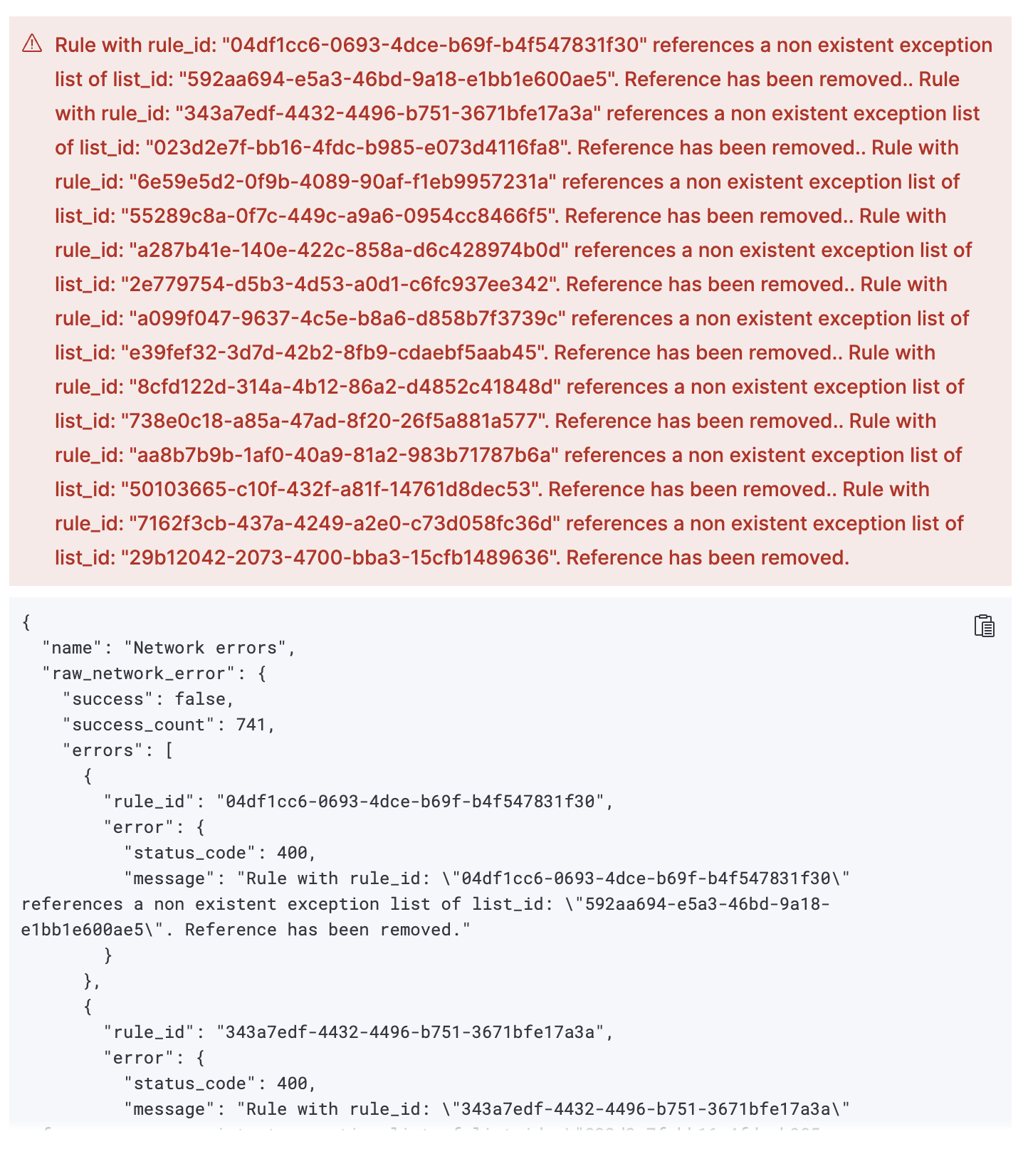 [Bug] Bulk Import of rules breaks the exception lists assigned to those rules · Issue #127855 ...
