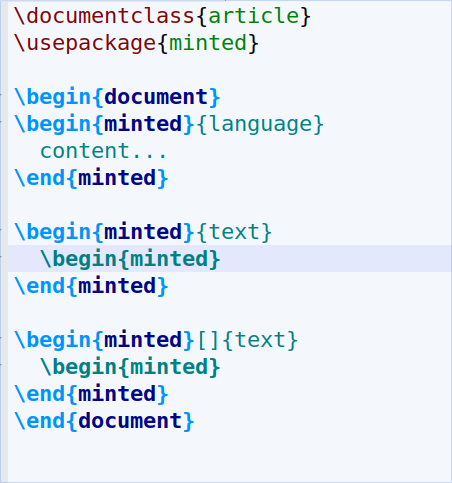 How to improve cwl line for "minted" env · Issue #1278 · texstudio-org/texstudio · GitHub