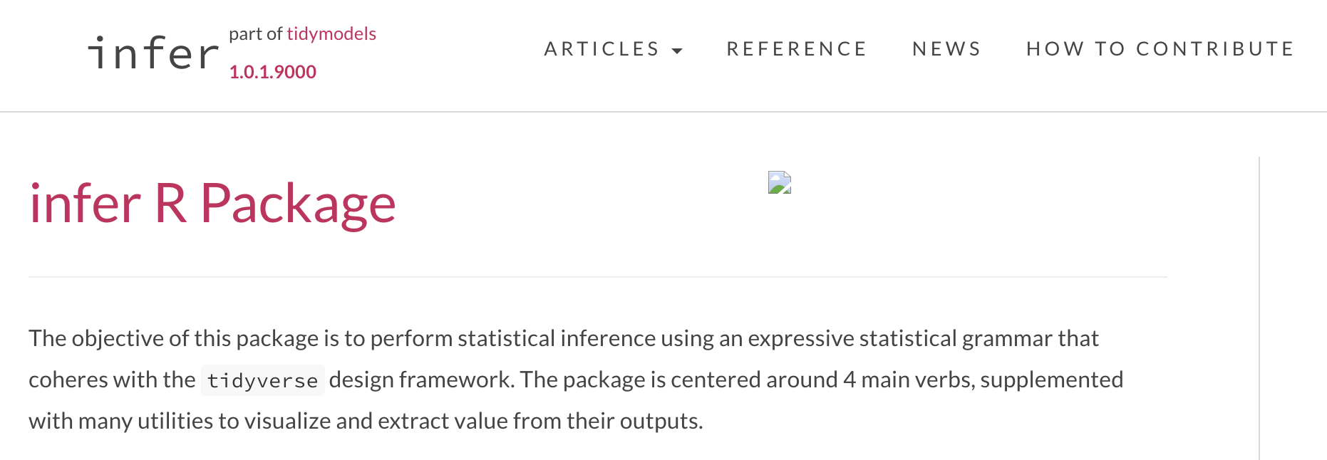 Hex not loading on pkgdown site · Issue #429 · tidymodels/infer · GitHub