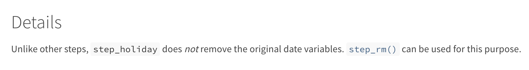 Why doesn't step_holiday() and step_date() remove the original variable? · Issue #470 ...