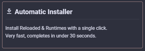 Documentation: How to download "one click installer" is not Documented · Issue #247 · Reloaded ...
