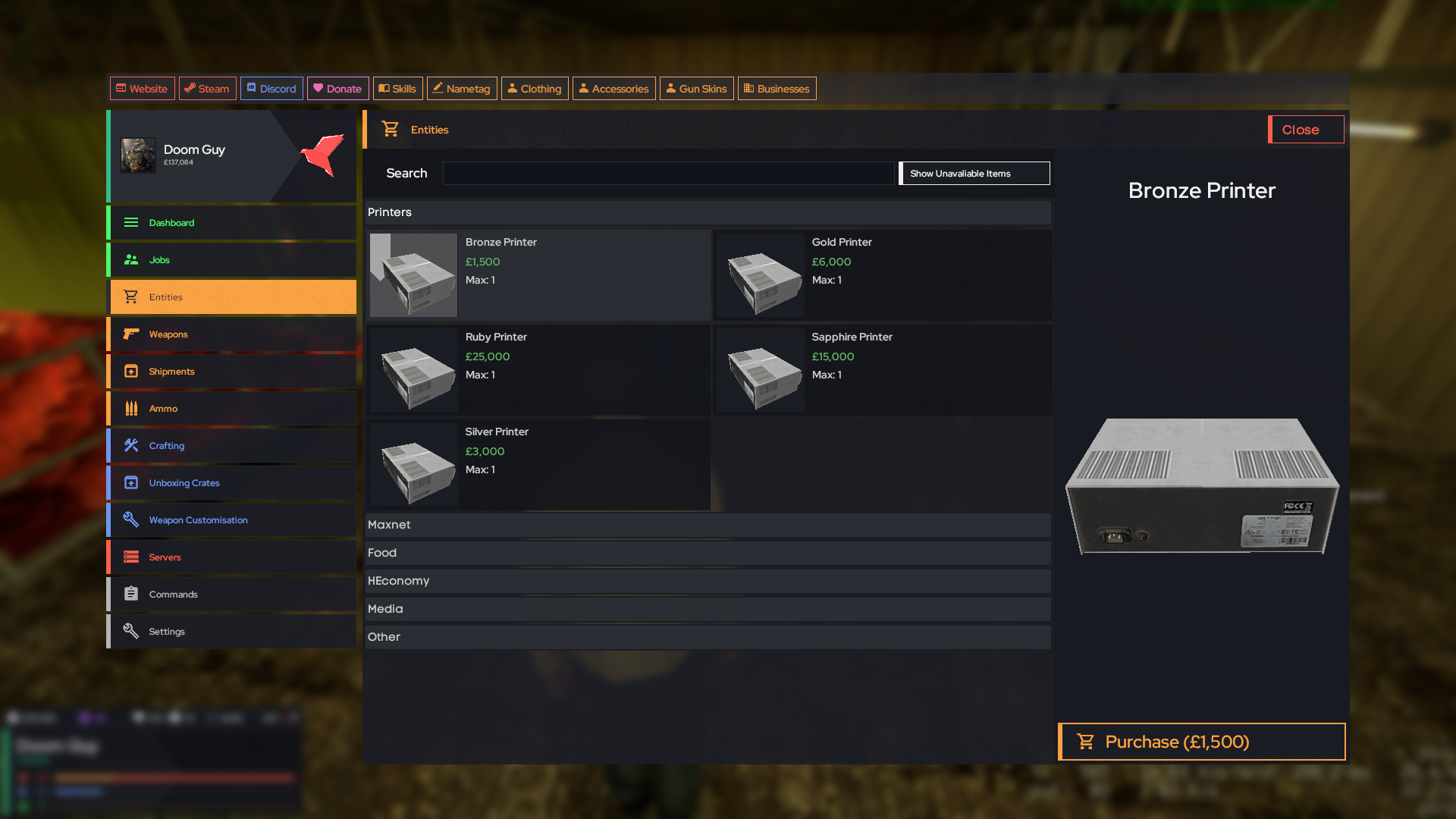 Chemist F4 Entities Not Appearing · Issue #18 · civilnetworks-projects/DarkRP_Public_Development ...