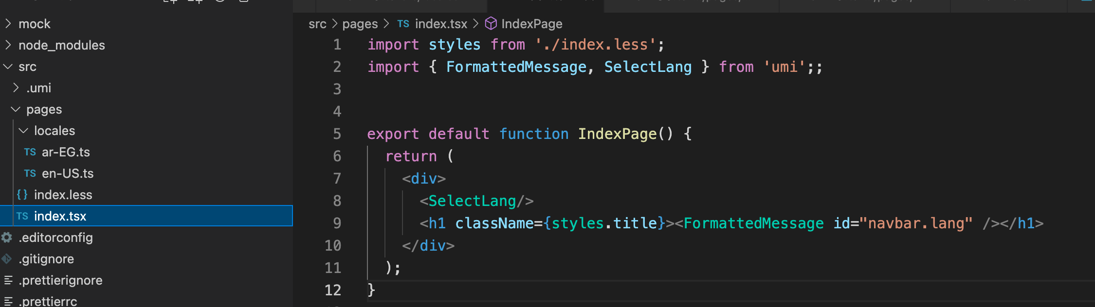 [Bug] the @umijs/plugin-locale has error icons from chrome while add locale ar-EG. · Issue #7813 ...