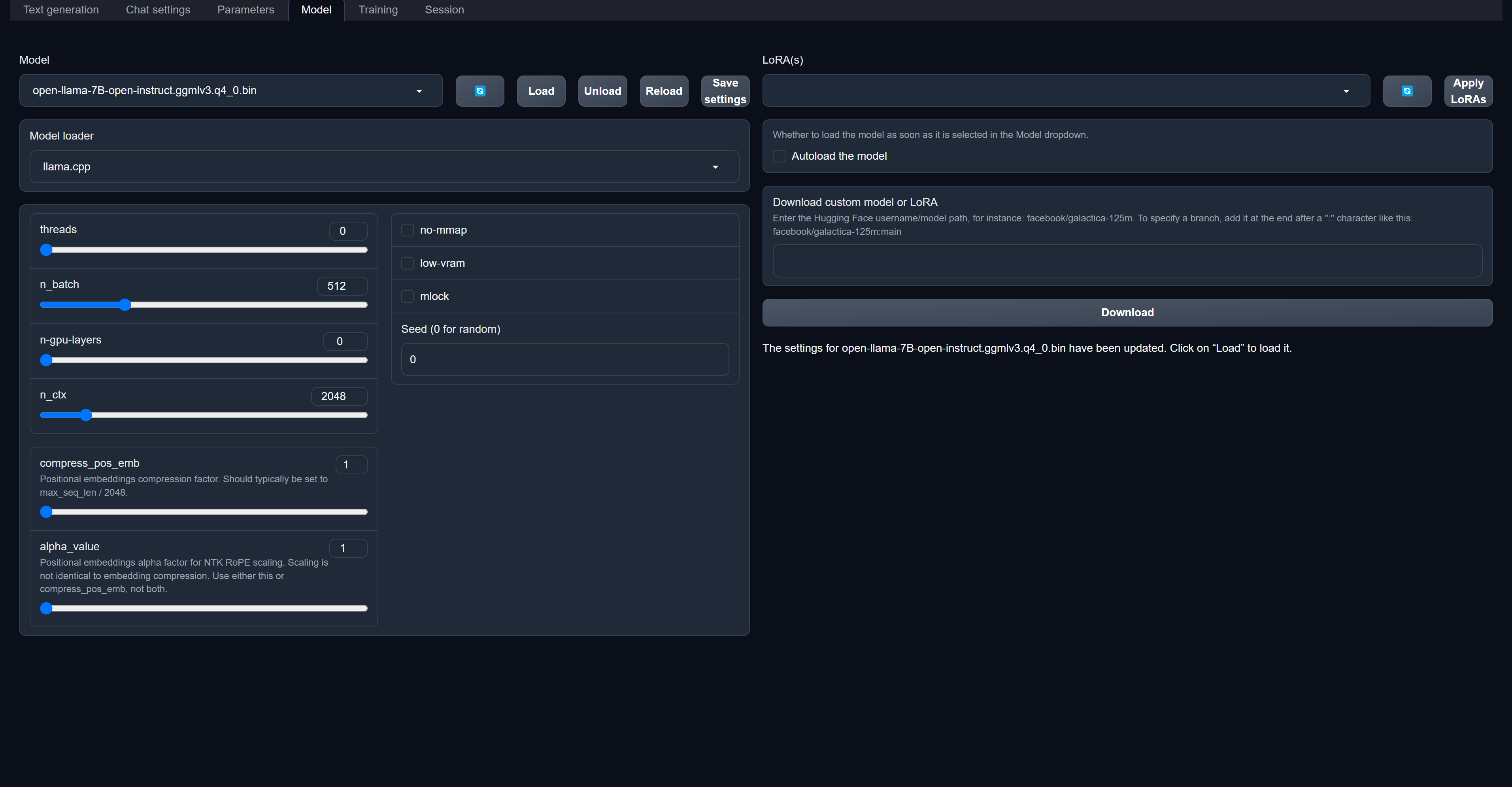 model cant load · Issue #3276 · oobabooga/text-generation-webui · GitHub