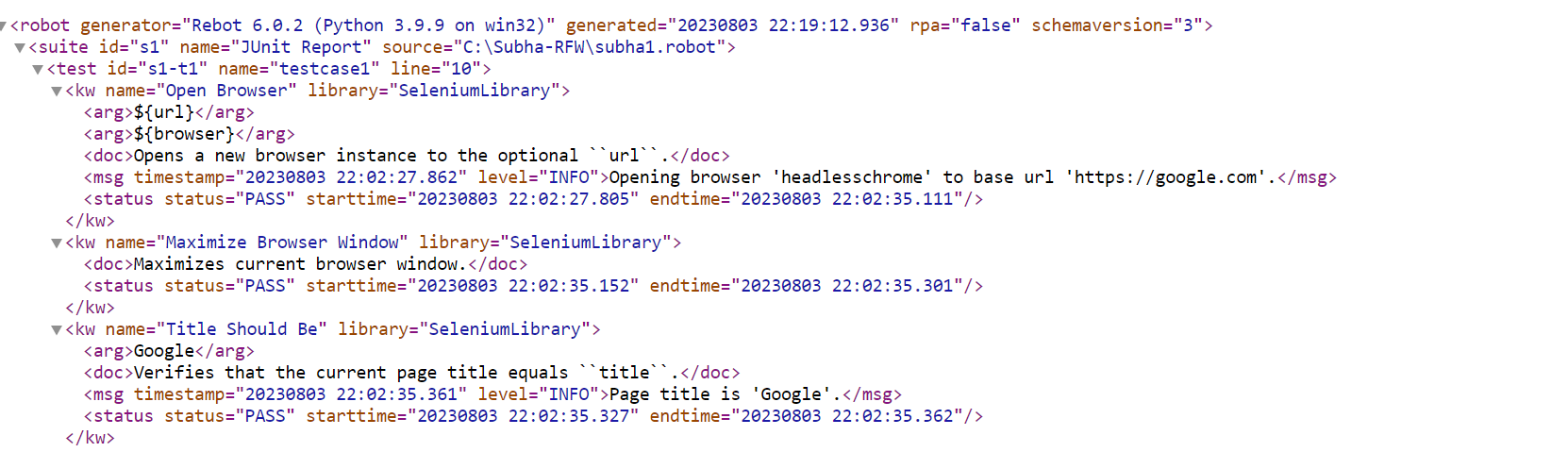 As Discussed On 2078 Import Functionality Support With Native Robot Framework Xml Report