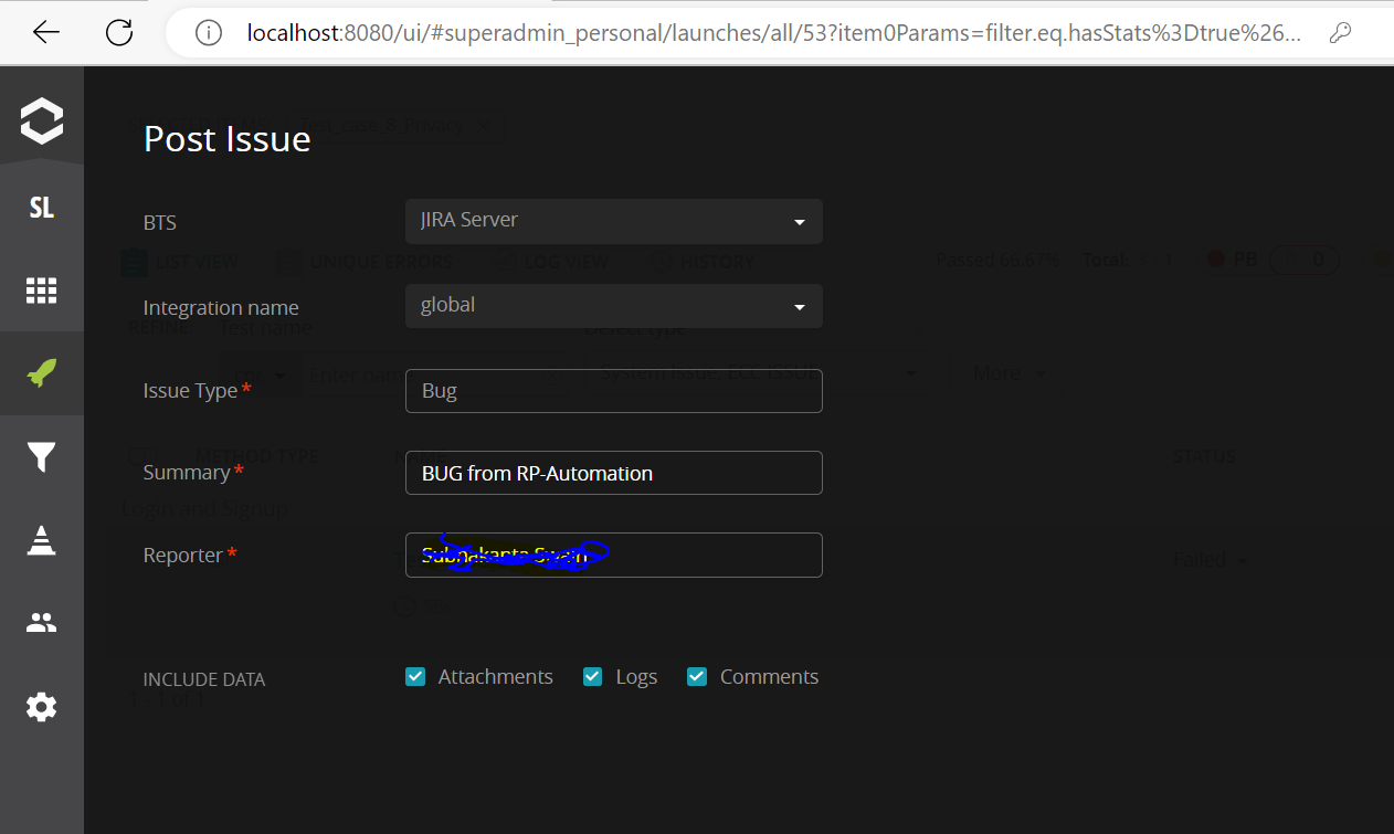NEED HELP:- Not able to post issue to Jira Server · Issue #2092 · reportportal/reportportal · GitHub