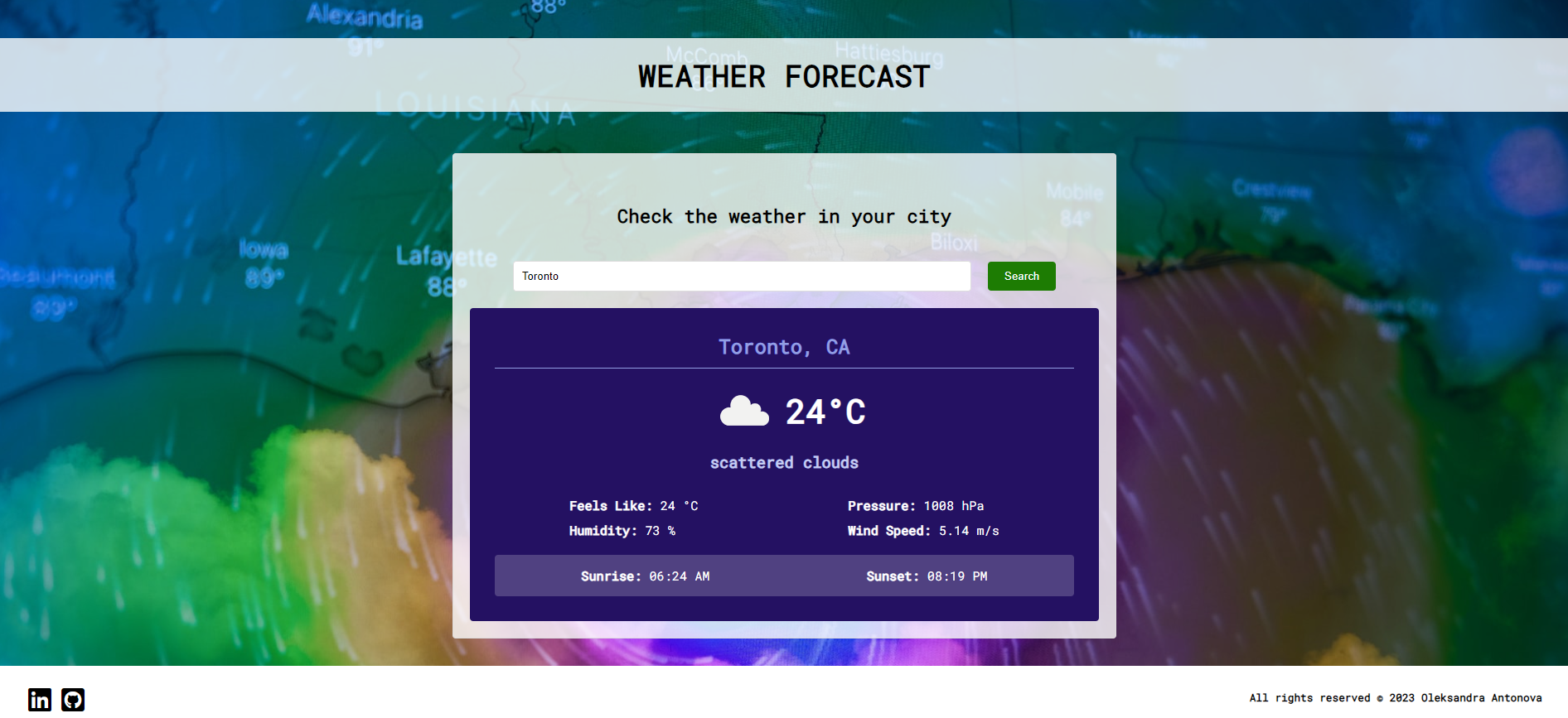 Github Risyaalexweather Application A Responsive Webpage That Retrieves Weather Data From 8476