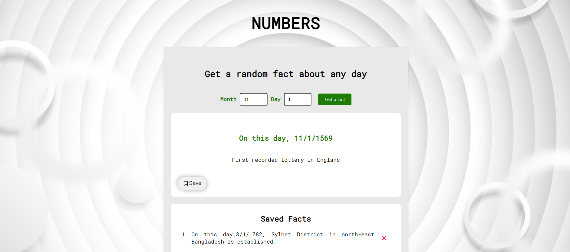 GitHub - risyaalex/Numbers-Creative-API: Get a random fact about a day (Numbers API By divad12)