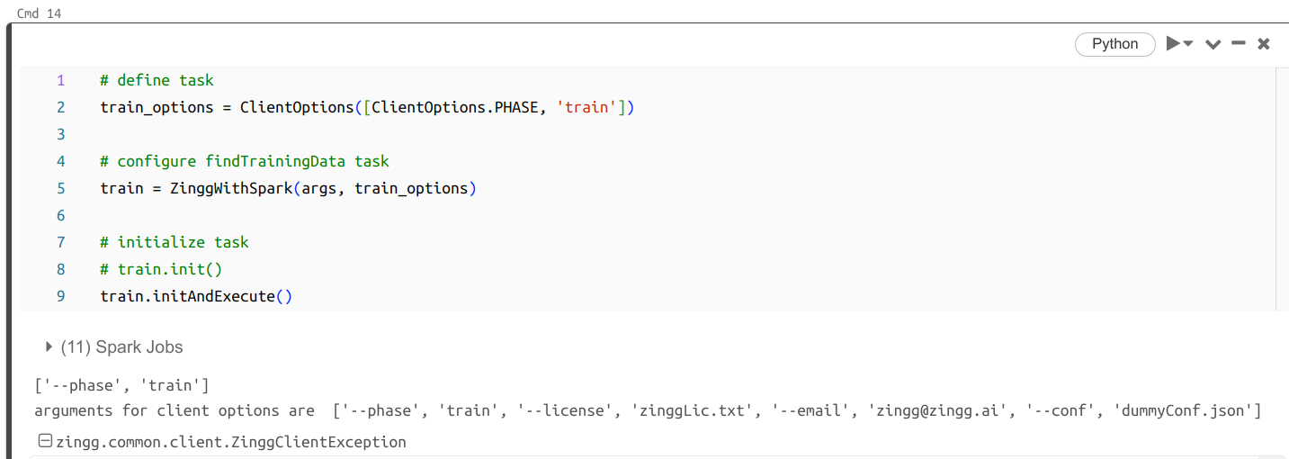 Stopwords And Pre Existing Data Does Not Work In Databricks · Issue 718 · Zinggaizingg · Github