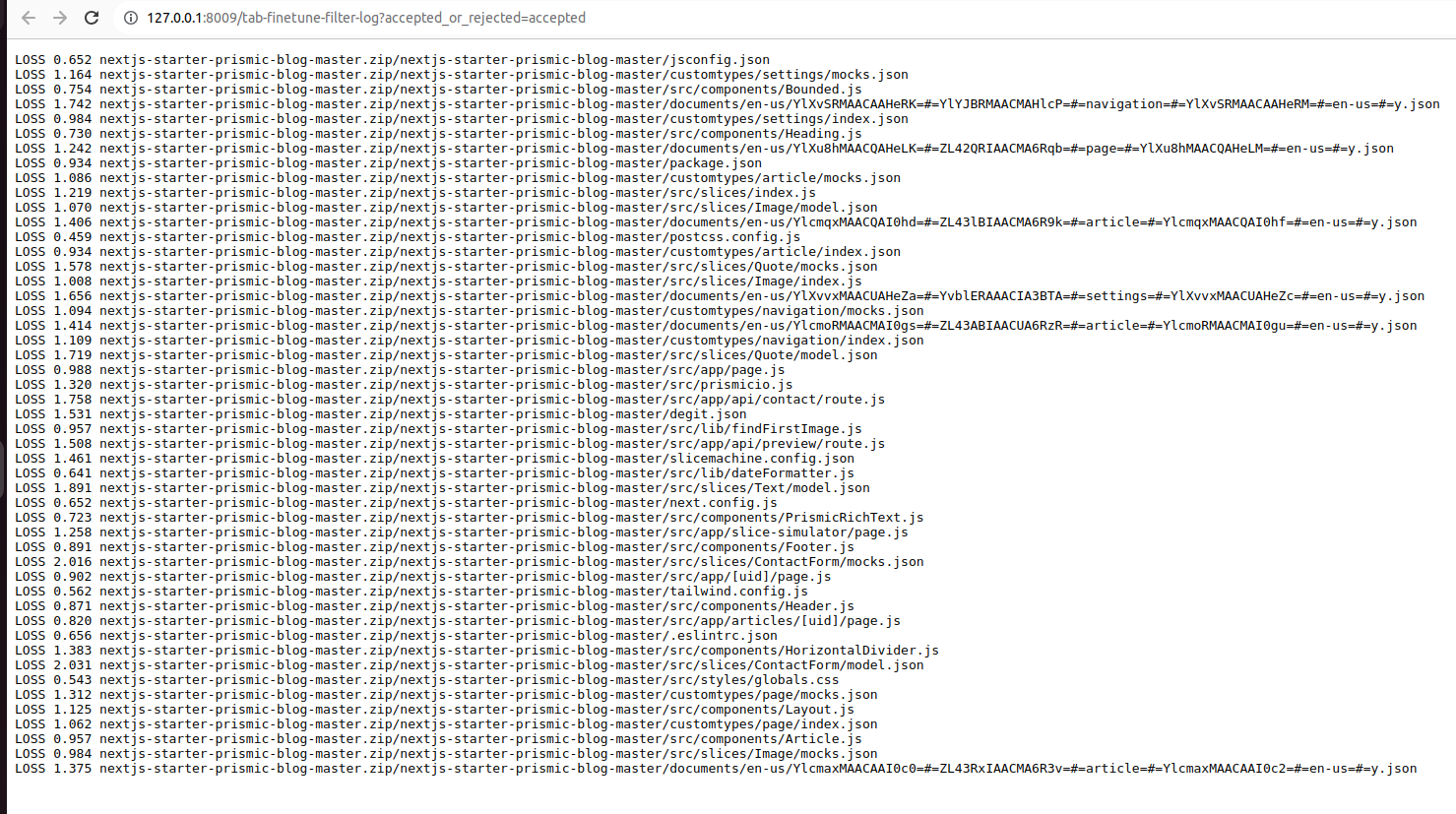 [gpu filtering] incorrect numbers of accepted and rejected files after rerun GPU filtering ...