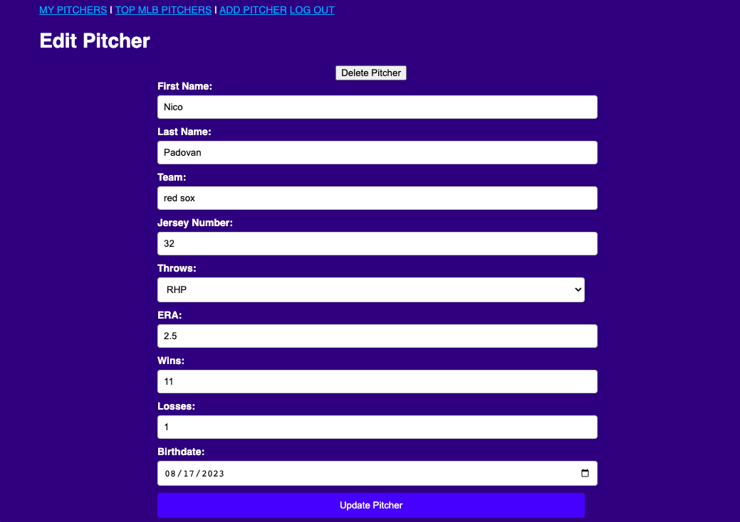 GitHub - ngpadovan/pitchertracker