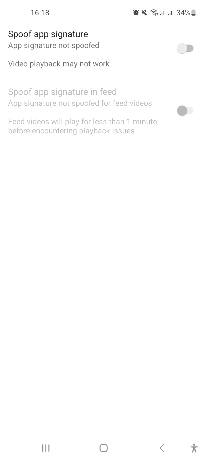 bug(YouTube): Spoof app signature - various side effects · Issue #1752 ...
