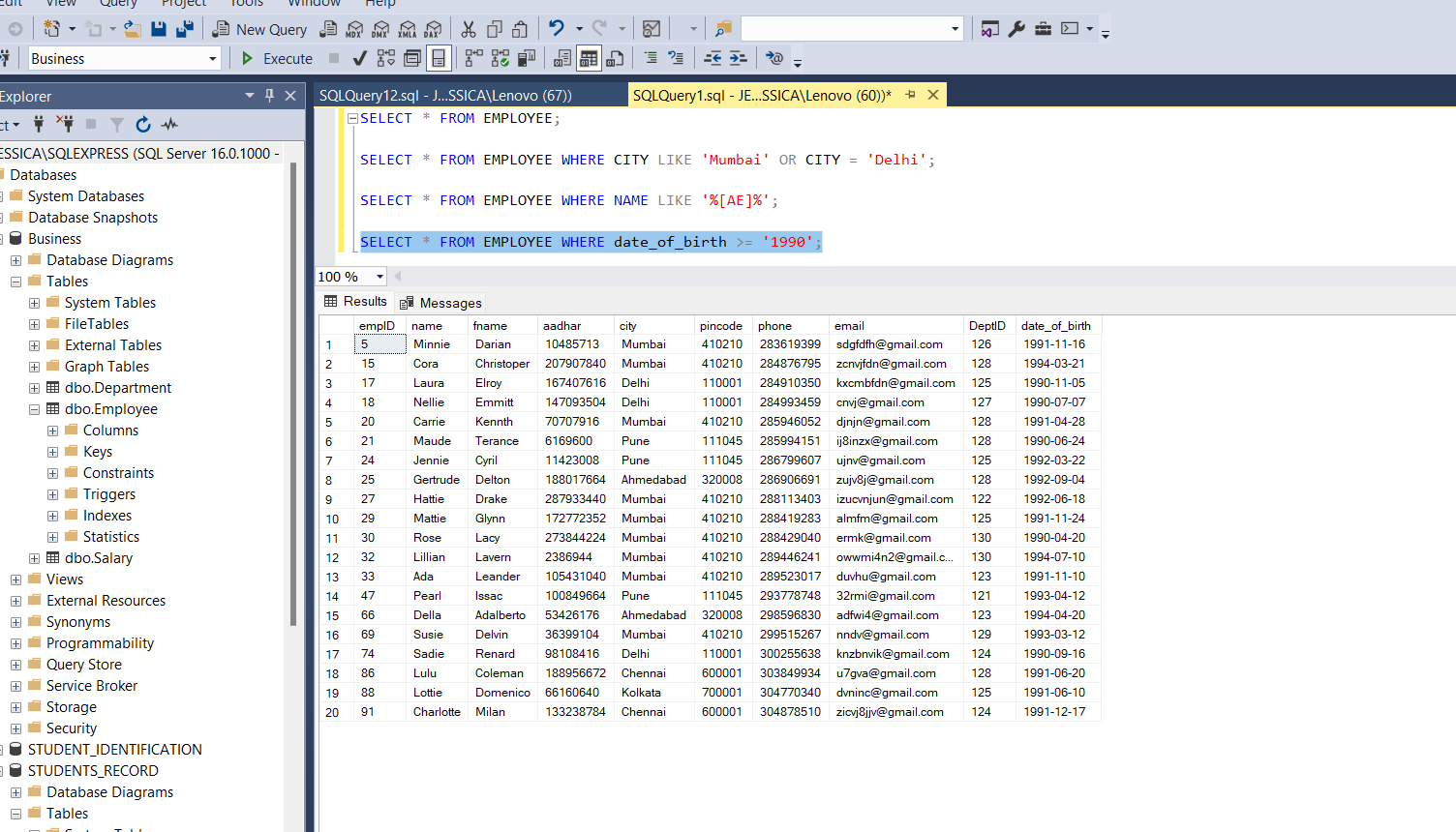 GitHub - Jessie-Watt/Data-Analysis-on-SQL