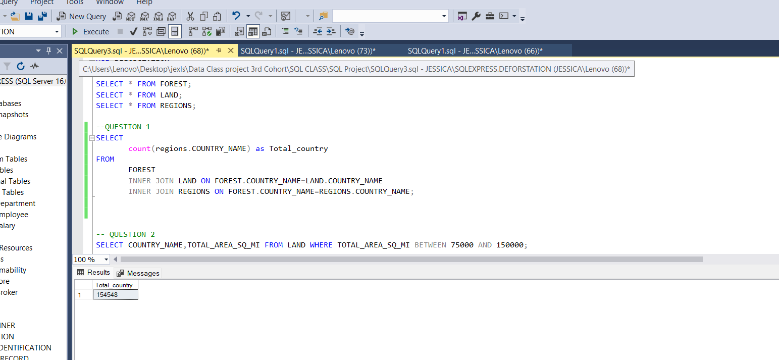 GitHub - Jessie-Watt/Deforestation-Analysis-Using-SQL