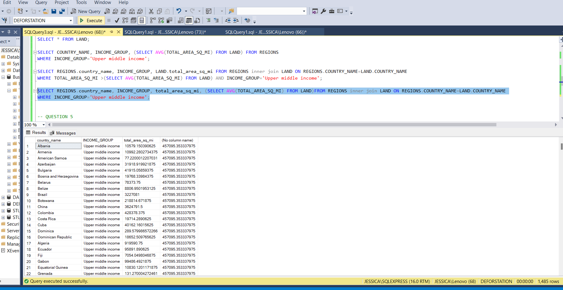 GitHub - Jessie-Watt/Deforestation-Analysis-Using-SQL