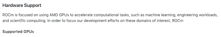 Missing Sentence In Readme Md · Issue 634 · Rocm Rocm · Github