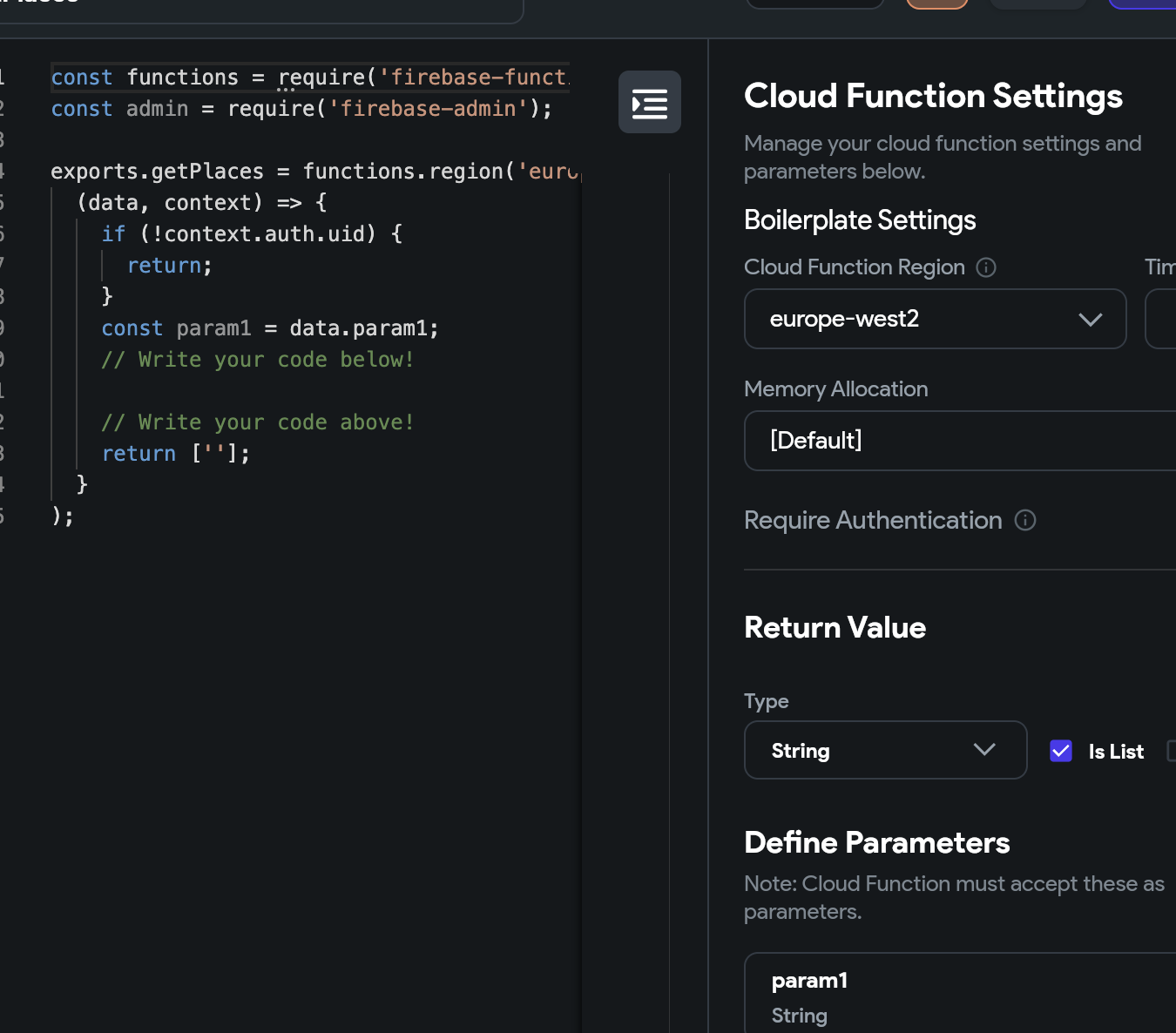 Issue with the Firebase Cloud Functions region · Issue #1538 · FlutterFlow/flutterflow-issues ...