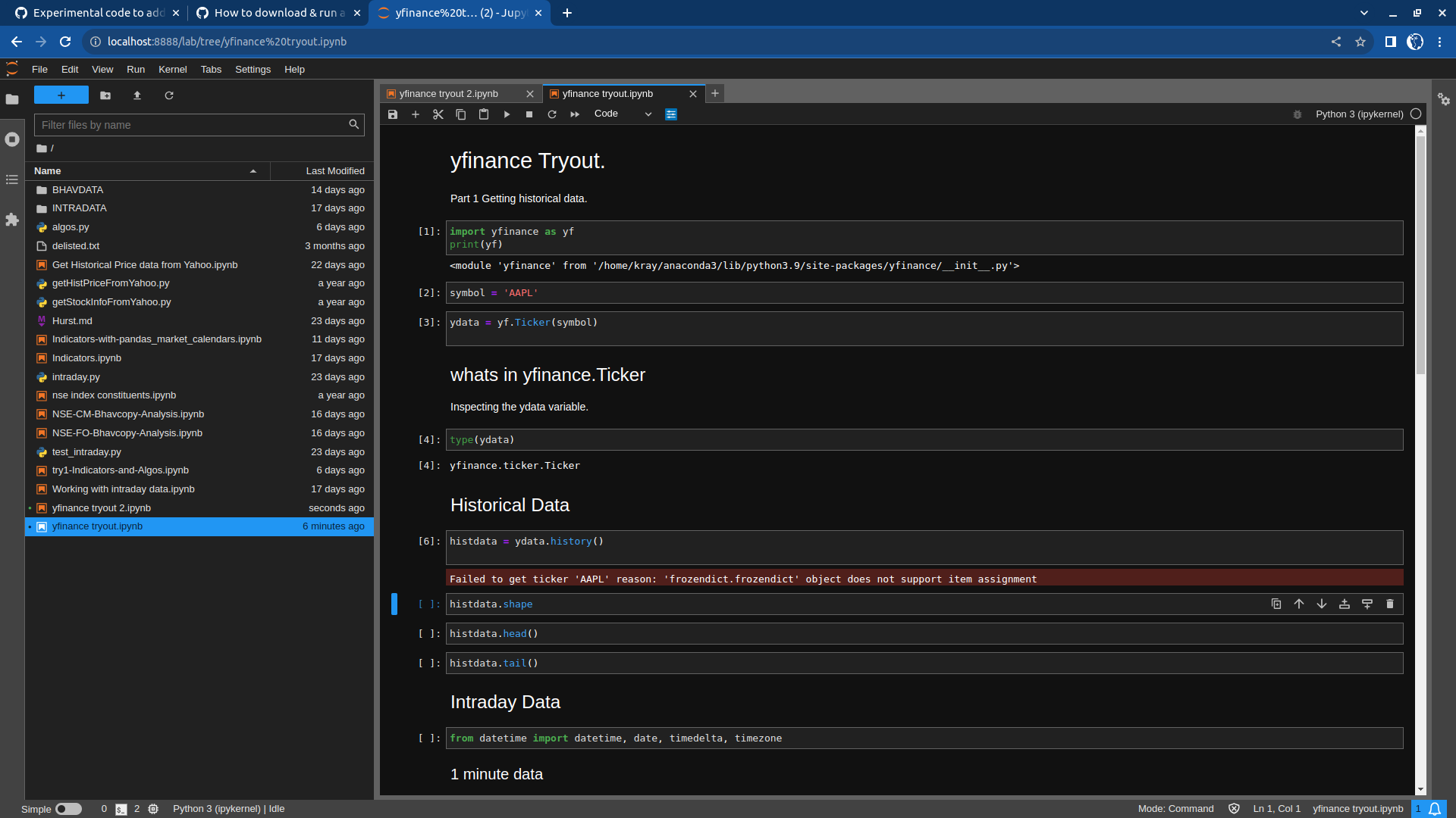 How to download & run a GitHub version of yfinance · ranaroussi yfinance · Discussion #1080 · GitHub