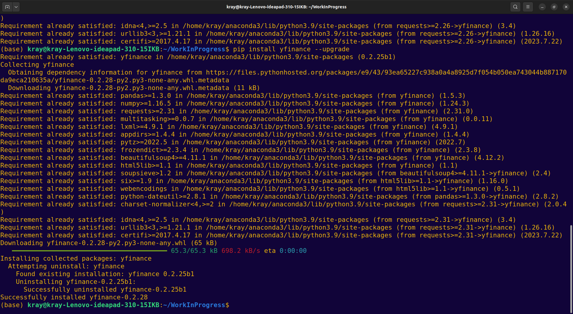 How to download & run a GitHub version of yfinance · ranaroussi yfinance · Discussion #1080 · GitHub