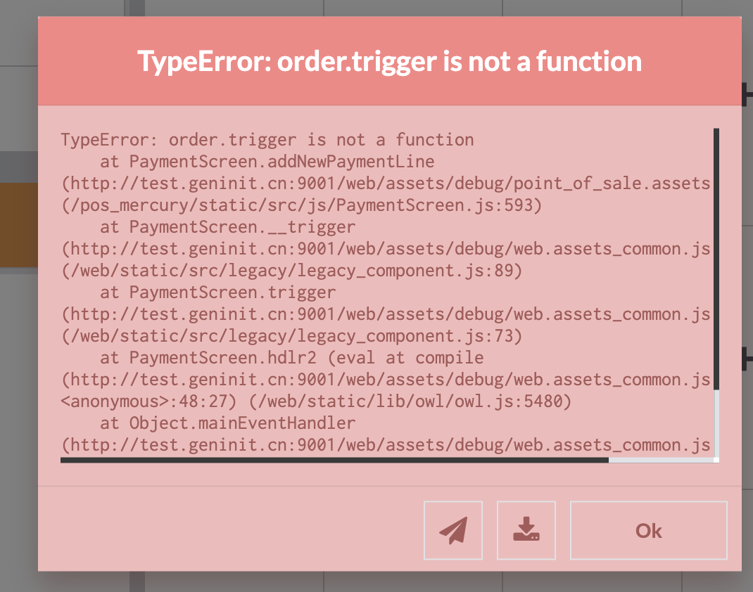 [16.0] pos_mercury payment screen crashed. · Issue #116564 · odoo/odoo ...