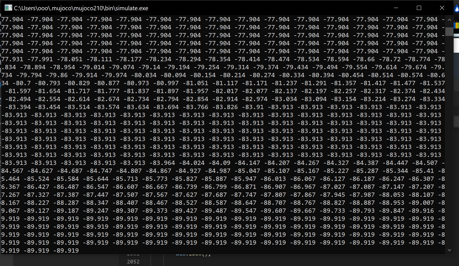 I'm trying to get a hinge joint to open and close with `mjcb_act_dyn` but the force on the ...
