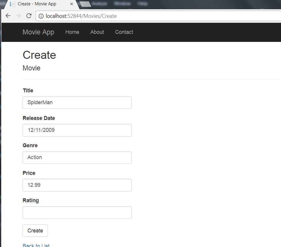 GitHub - JaminEwell/MovieApplication: MVC Movie Application