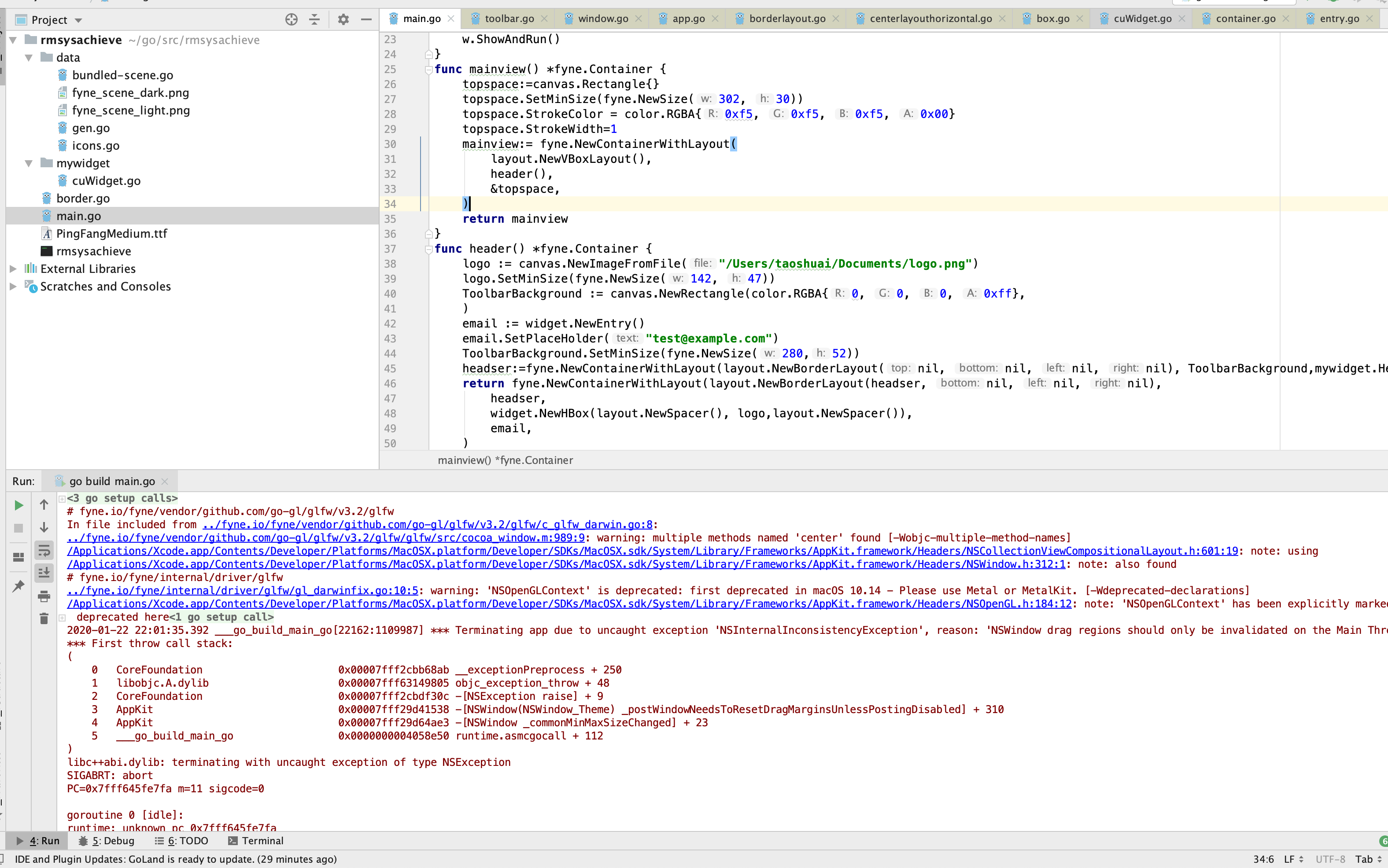 add ：entry has error · Issue #626 · fyne-io/fyne · GitHub