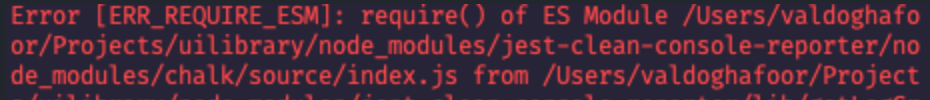 Error [ERR_REQUIRE_ESM]: require() of ES Module FILEPATH not supported ...