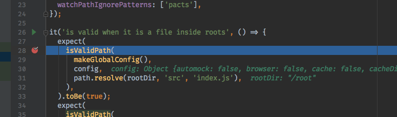 Debug Jest with current test file doesn't stop at correct breakpoint in ... Debug Jest with current test file doesn't stop at correct breakpoint in ...