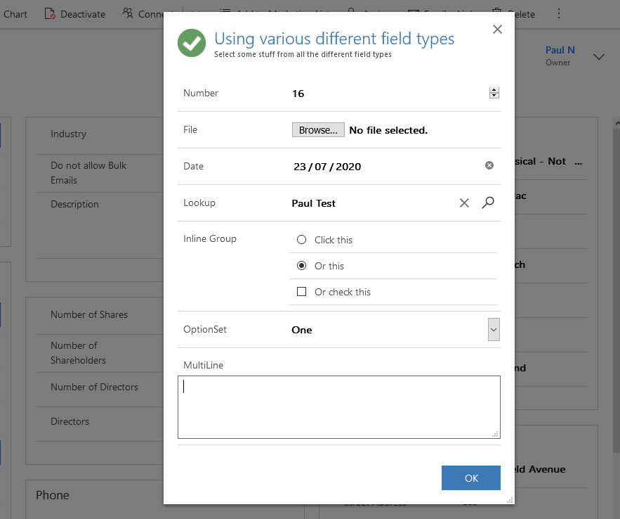 Dialog Builder Examples