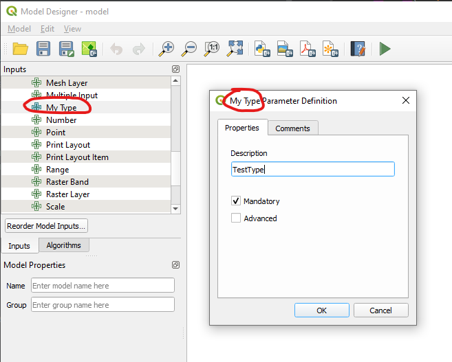 Using Fields Mapper Parameter In Modeler Throws Notimplementederror