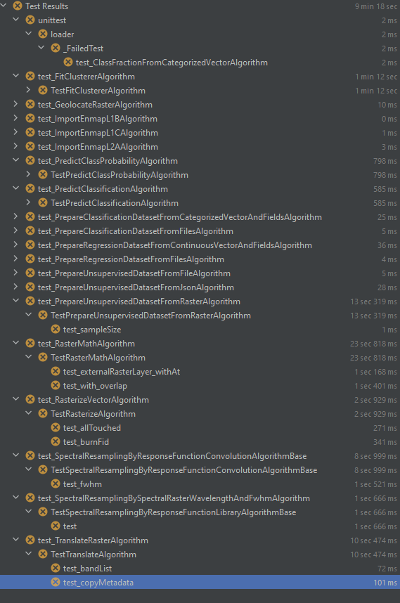 Several Unit Test Errors · Issue 366 · Enmap Boxenmap Box · Github