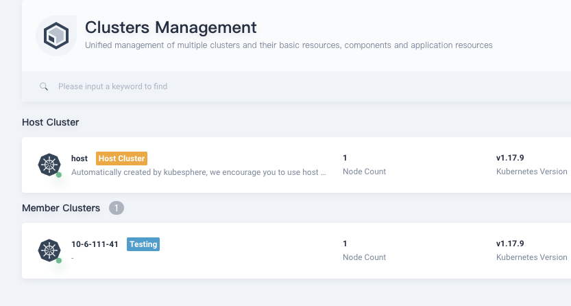 admin can add multiple clusters for a regular project · Issue #2362 · kubesphere/kubesphere · GitHub