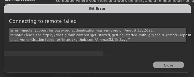 Connecting to Github repository from Dreamweaver 2021 · community · Discussion #31887 · GitHub