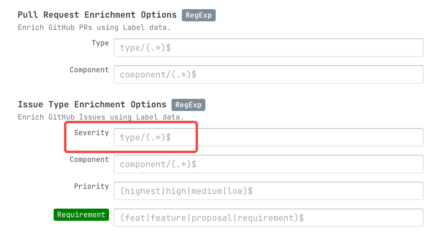 Github Configuration The Placeholder Of `severity` Is Incorrect · Issue 1384 · Apache 