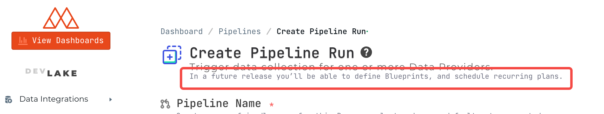 Remove The Line Under Create Pipeline Run · Issue 1608 · Apacheincubator Devlake · Github