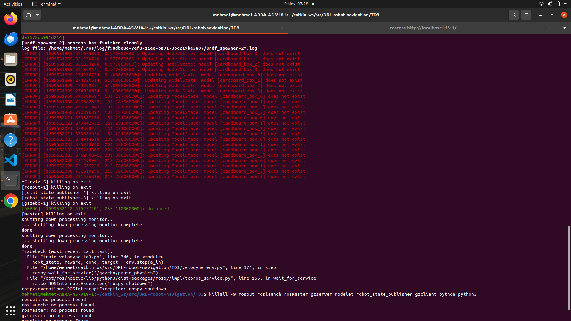 Problem With The Starting Training · Issue 83 · Reiniscimurs Drl Robot Navigation · Github