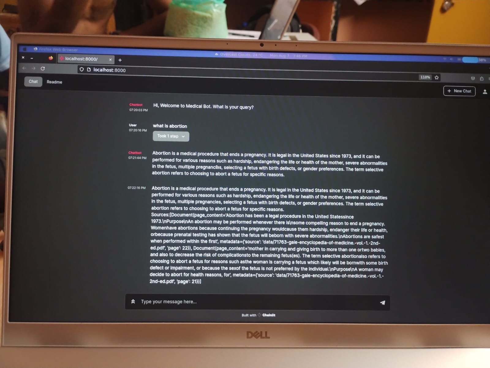 GitHub - Netchunk-D/Med-Chatbot: created an chatbot using llama2 model with langchain