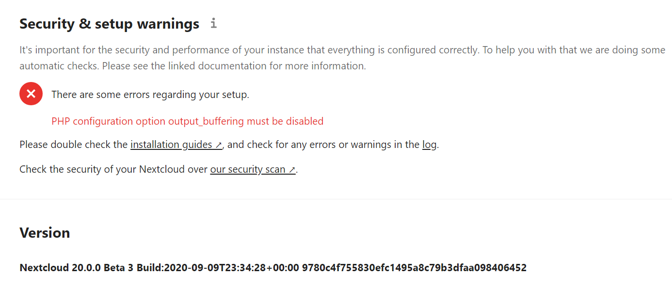 Disable output buffering · Issue #1450 · nextcloud-snap/nextcloud-snap · GitHub