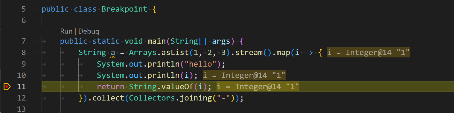 Debugger not working inside stream().map() expression · Issue #1129 · microsoft/vscode-java ...