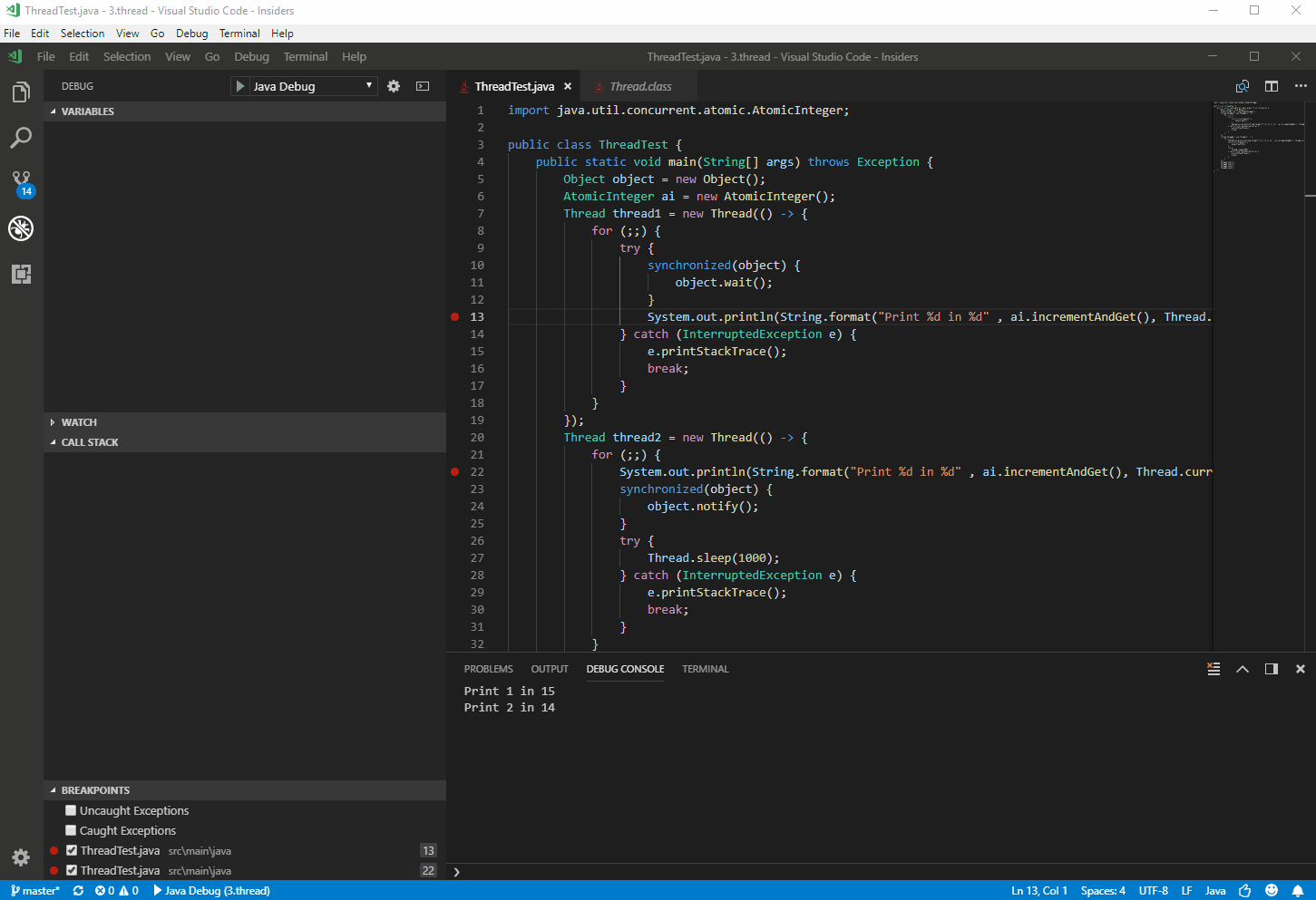 Unable to auto switch thread focus for multiple threads · Issue #57253 ...