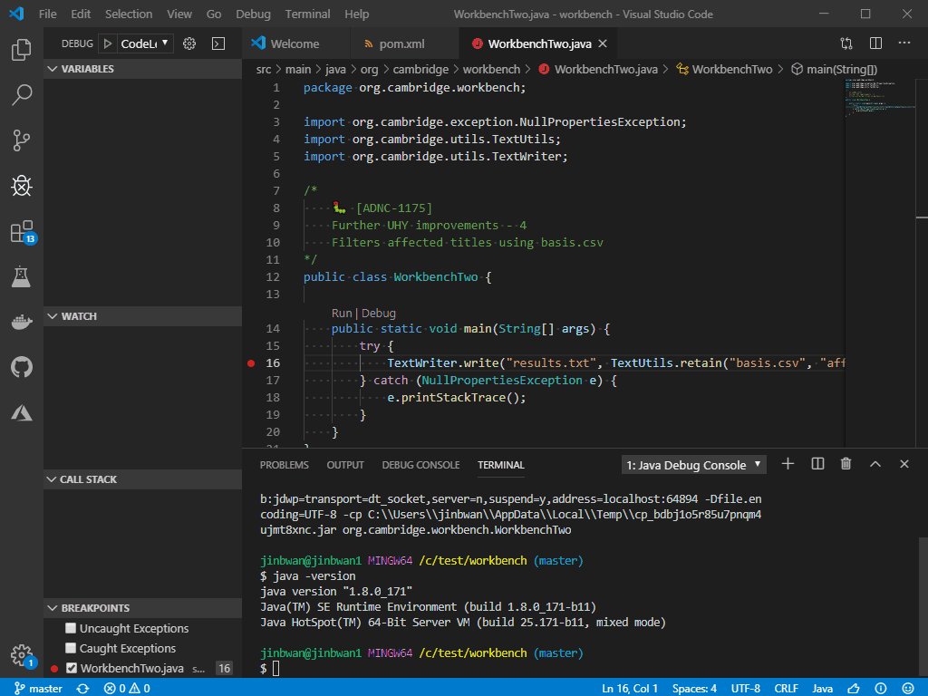 Breakpoints ignored · Issue #697 · microsoft/vscode-java-debug · GitHub