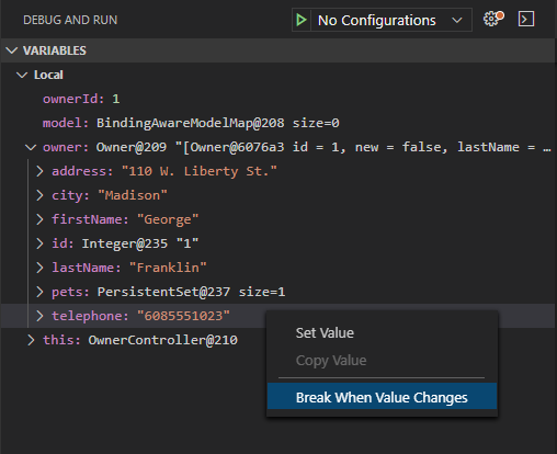 Enable Data Breakpoint for Java Debugger · Issue #654 · microsoft/vscode-java-debug · GitHub