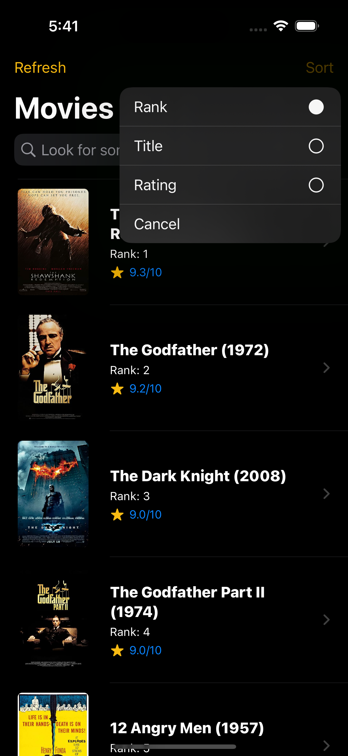 GitHub - p01nileshkupr/Movies-SwiftUI: - A SwiftUI app for listing top 100 IMDB movies